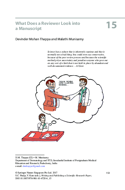 (PDF) What Does a Reviewer Look into a Manuscript