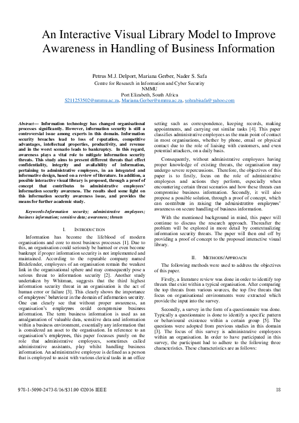 (PDF) An interactive visual library model to improve awareness in ...
