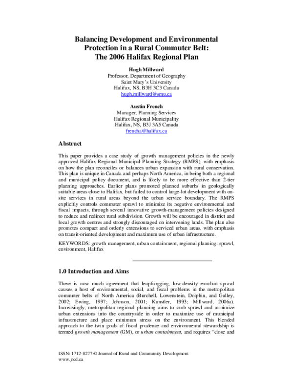 (PDF) Balancing Development and Environmental Protection in a Rural ...