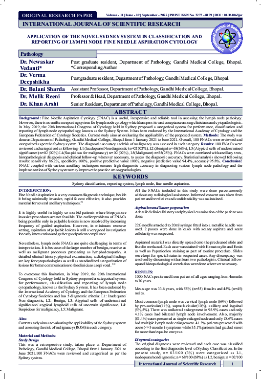 (PDF) APPLICATION OF THE NOVEL SYDNEY SYSTEM IN CLASSIFICATION AND ...