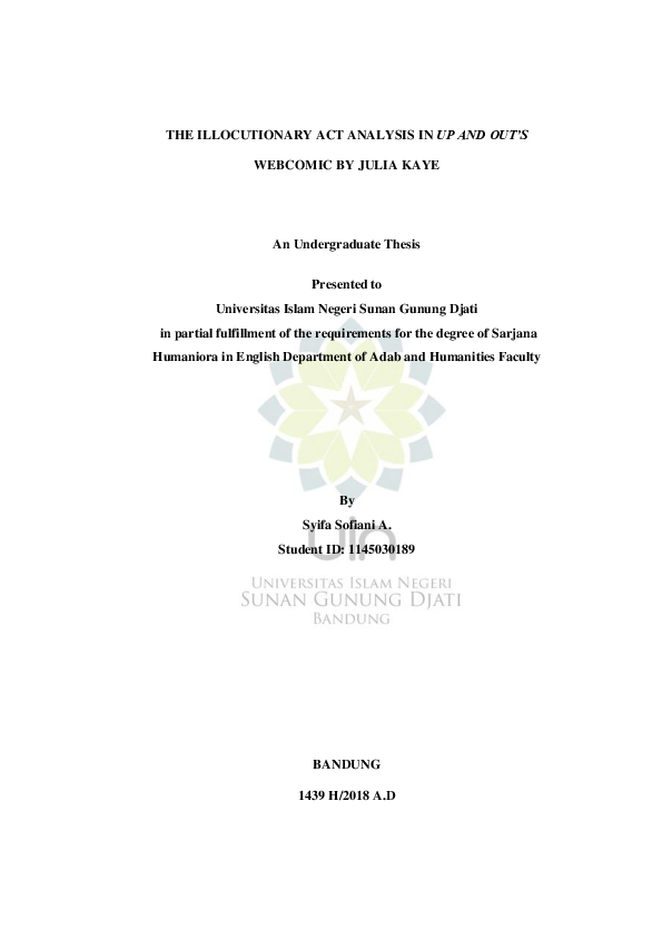 (PDF) The illocutionary act analysis in Up and Out's webcomic by Julia Kaye