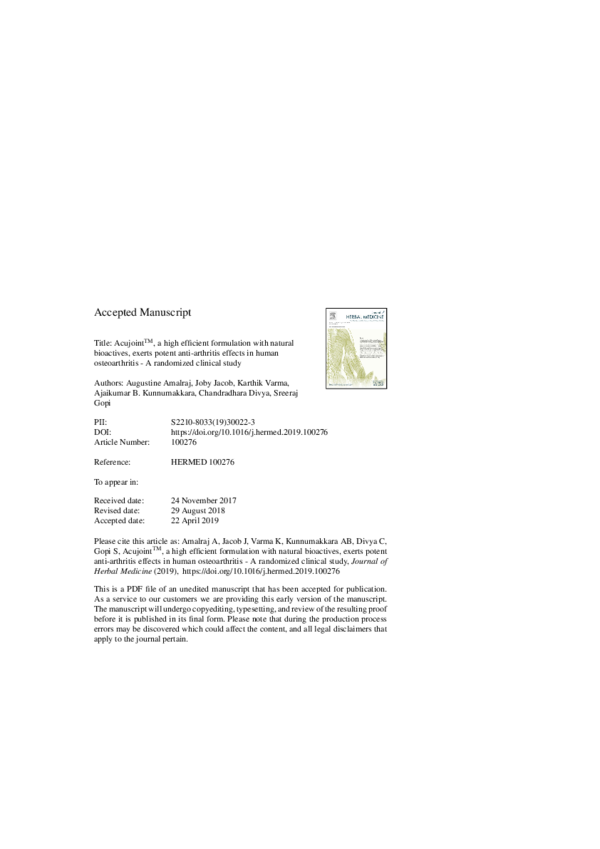 (PDF) Acujoint™, a high efficient formulation with natural bioactives ...