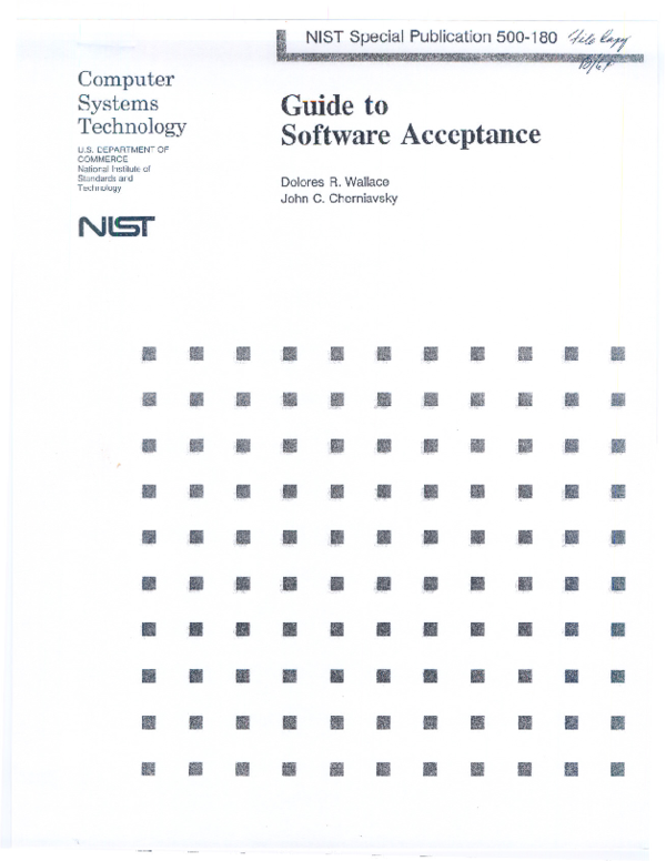 (PDF) Guide to software acceptance