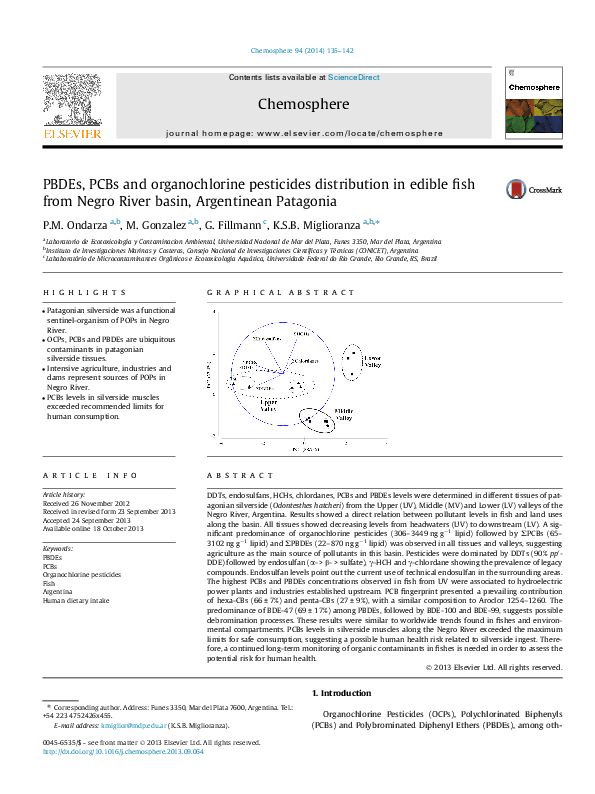 (PDF) PBDEs, PCBs and organochlorine pesticides distribution in edible ...