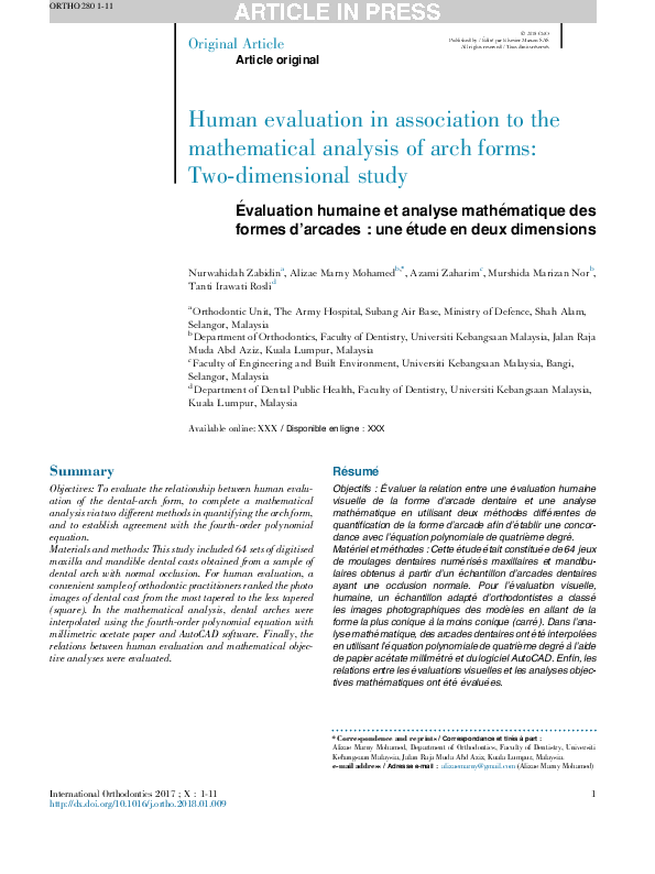 (PDF) Human evaluation in association to the mathematical analysis of ...