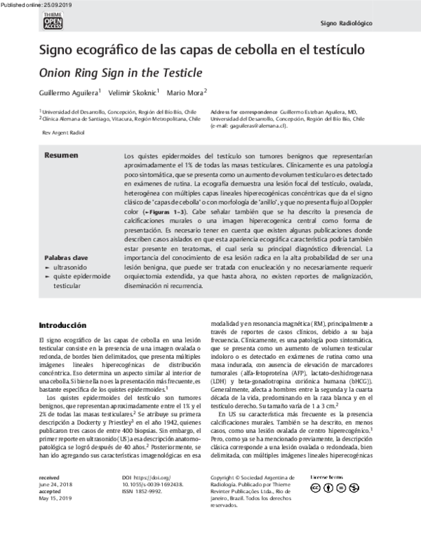 (PDF) Signo ecográfico de las capas de cebolla en el testículo
