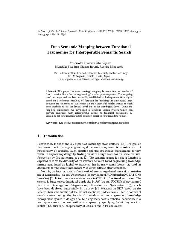 (PDF) Deep Semantic Mapping between Functional Taxonomies for ...