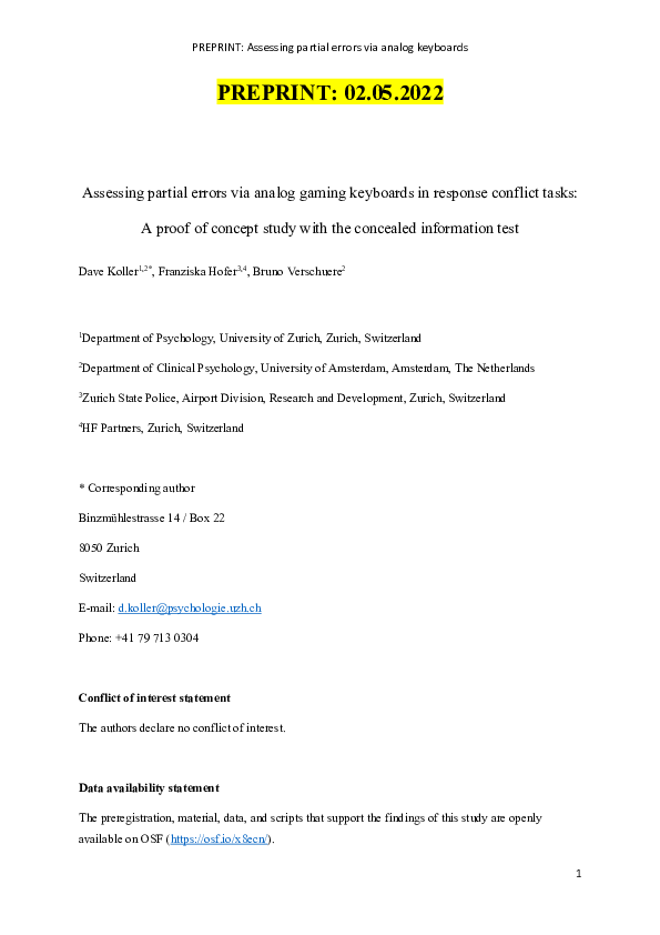 (PDF) Assessing partial errors via analog gaming keyboards in response ...