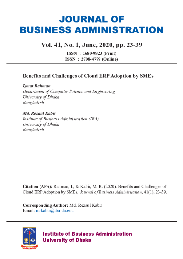 (PDF) Journal of Business Administration