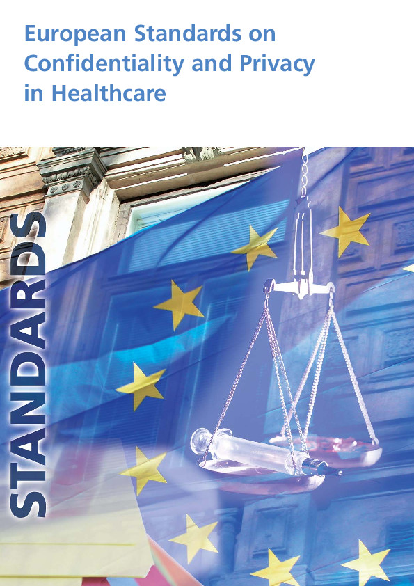 (PDF) European Standards on Confidentiality and Privacy in Healthcare