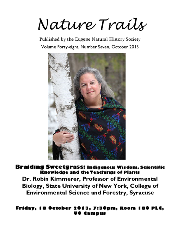(PDF) Braiding Sweetgrass: Indigenous Wisdom, Scientific Knowledge, and ...