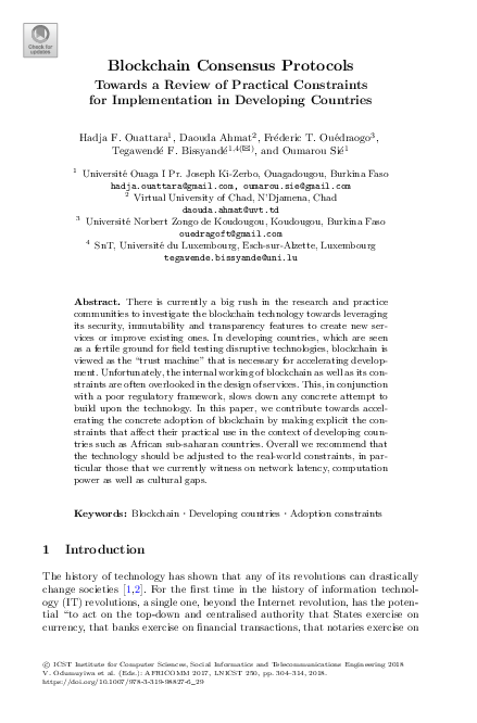 Pdf Blockchain Consensus Protocols