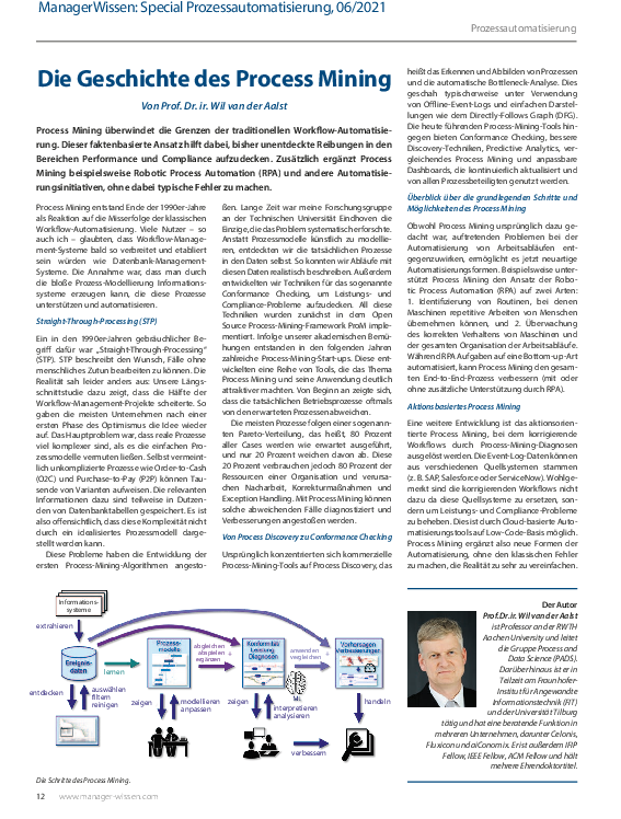 (PDF) Die Geschichte des Process Mining | Wil van der Aalst - Academia.edu