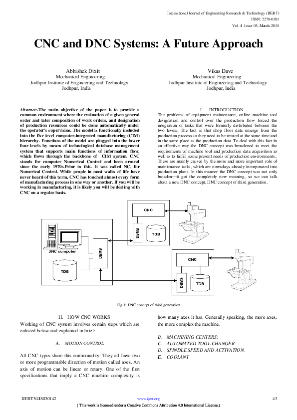 (PDF) CNC and DNC Systems: A Future Approach
