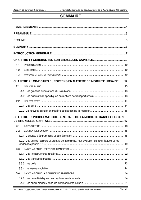 (PDF) Rapport mémoire Master
