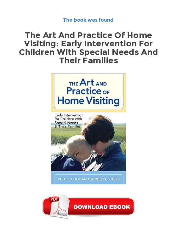 (PDF) The Art and Practice of Home Visiting: Early Intervention for ...