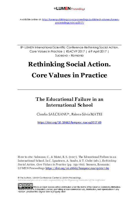 (PDF) Rethinking Social Action Core Values in Practice