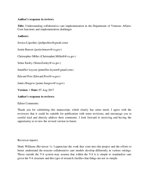 (PDF) Author ’ s response to reviews Title : Understanding ...