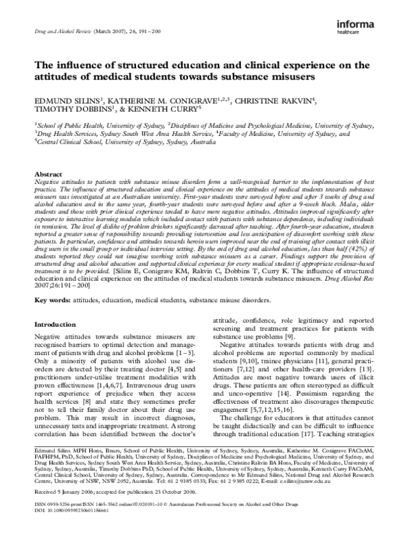 (PDF) The influence of structured education and clinical experience on ...