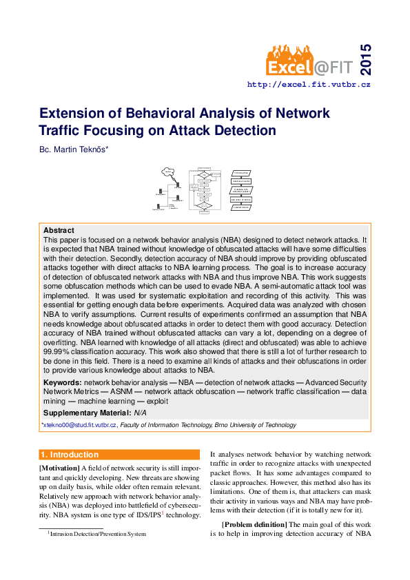 (PDF) Extension of Behavioral Analysis of Network Traffic Focusing on ...