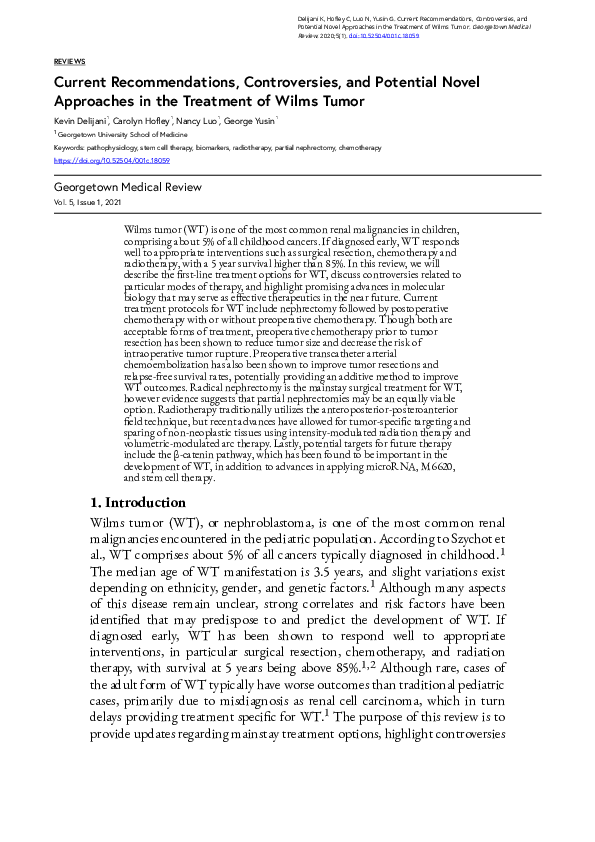 Pdf Current Recommendations Controversies And Potential Novel