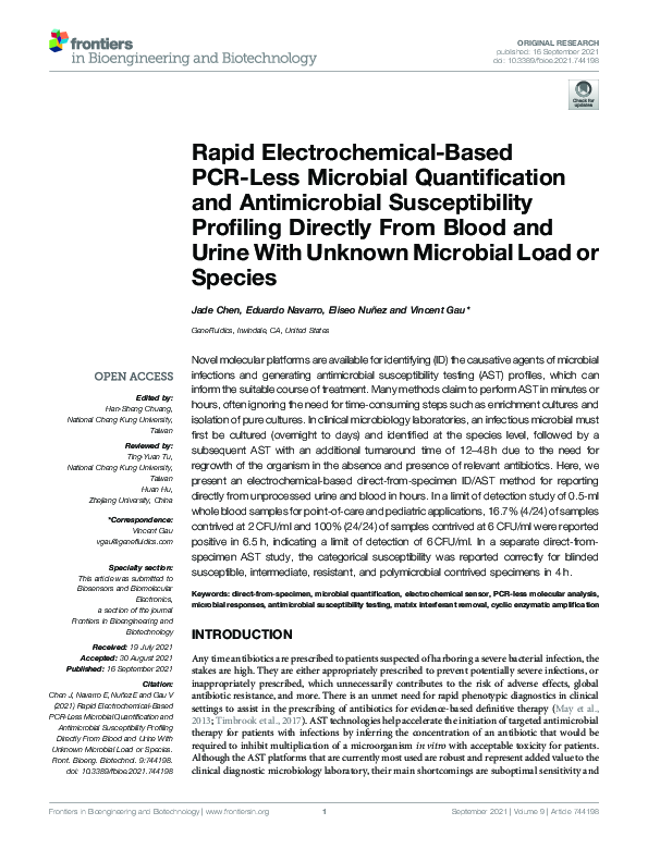 (PDF) Rapid Electrochemical-Based PCR-Less Microbial Quantification and ...