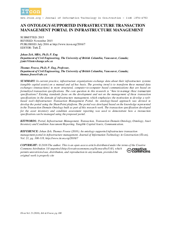 (PDF) An ontology-supported infrastructure transaction management ...