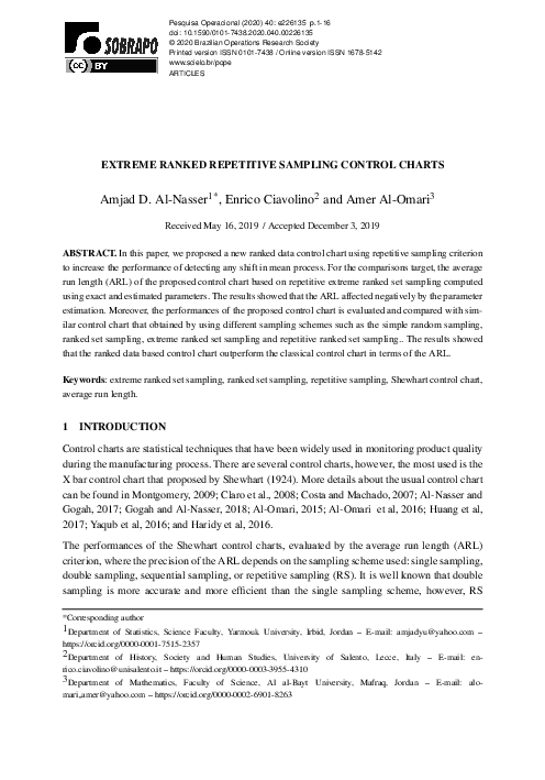 (PDF) Extreme Ranked Repetitive Sampling Control Charts
