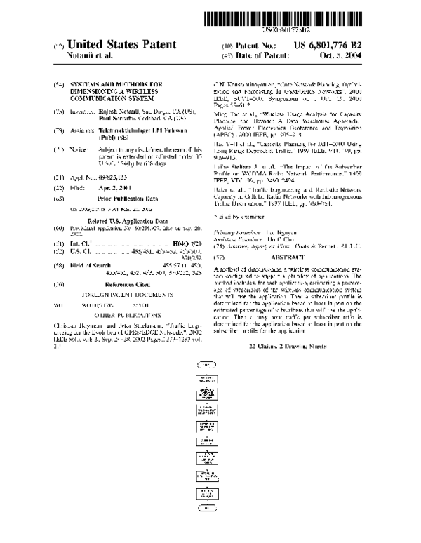 Pdf Systems And Methods For Dimensioning A Wireless Communication System