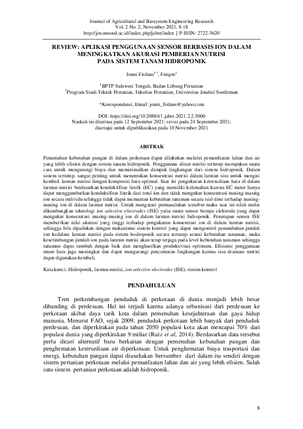 (PDF) Riview : Aplikasi Pengunaan Sensor Berbasis Ion Dalam ...