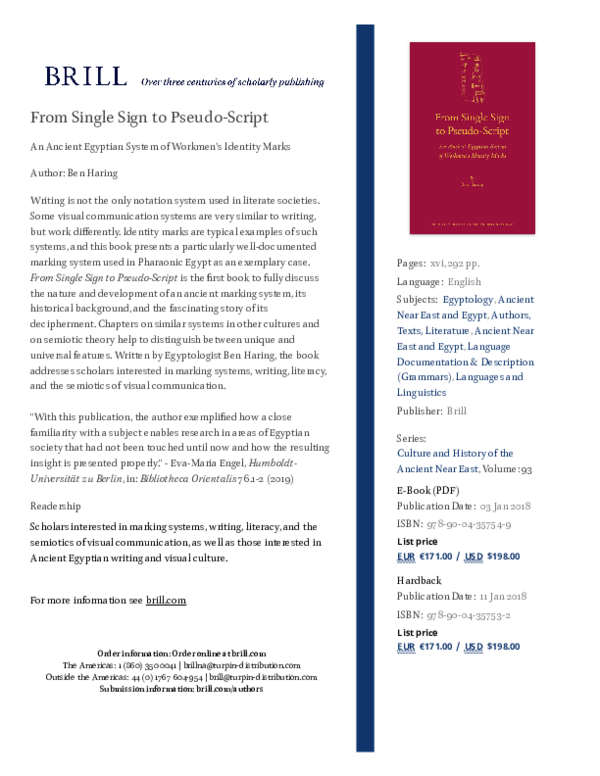 (PDF) From Single Sign to Pseudo-Script