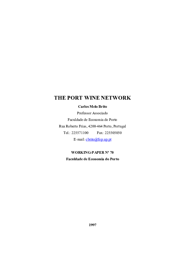 (PDF) The Port Wine Network