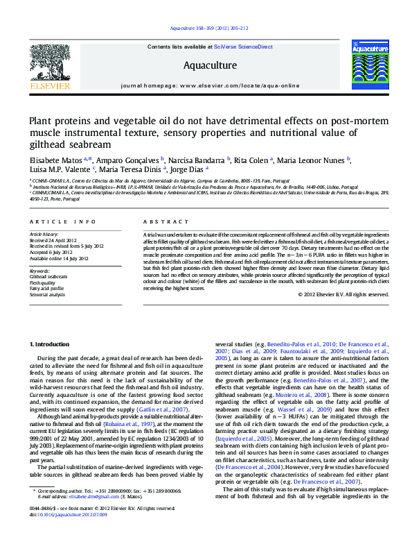 (PDF) Plant proteins and vegetable oil do not have detrimental effects ...