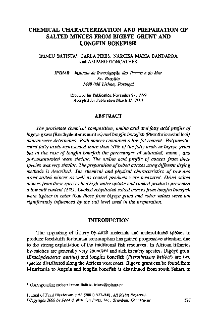 (PDF) Chemical Characterization and Preparation of Salted Minces from ...