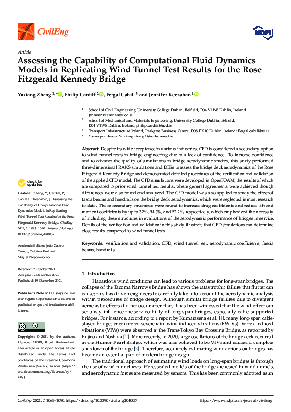 (PDF) Assessing the Capability of Computational Fluid Dynamics Models in Replicating Wind Tunnel ...