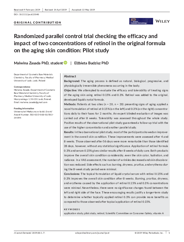 (PDF) Randomized parallel control trial checking the efficacy and ...