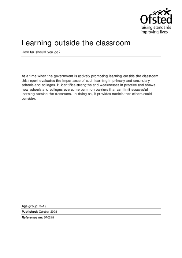 (PDF) Learning outside the Classroom