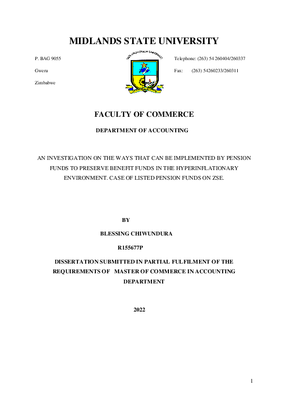 (PDF) MIDLANDS STATE UNIVERSITY