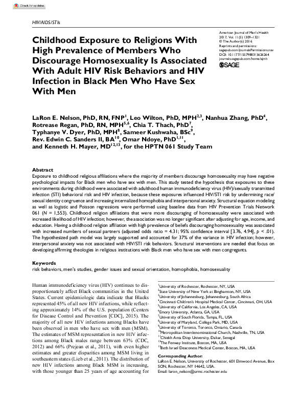 (PDF) Childhood Exposure to Religions With High Prevalence of Members ...