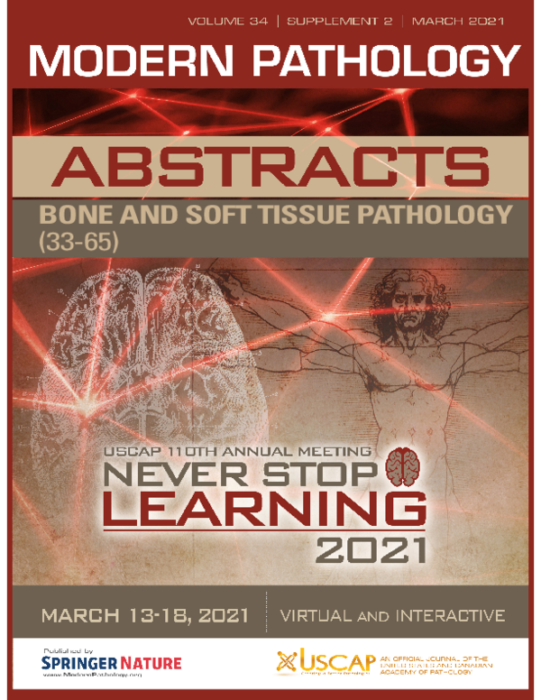 (PDF) Abstracts from USCAP 2021: Bone and Soft Tissue Pathology (33-65)