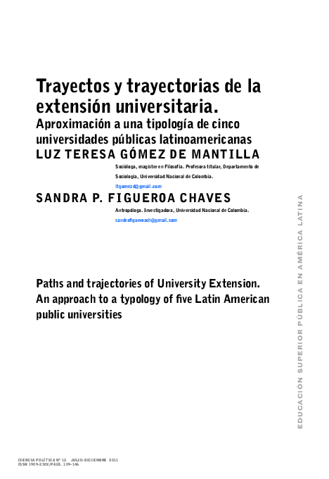 (PDF) Trayectos y trayectorias Extension Universitaria - Gomez y Figueroa,