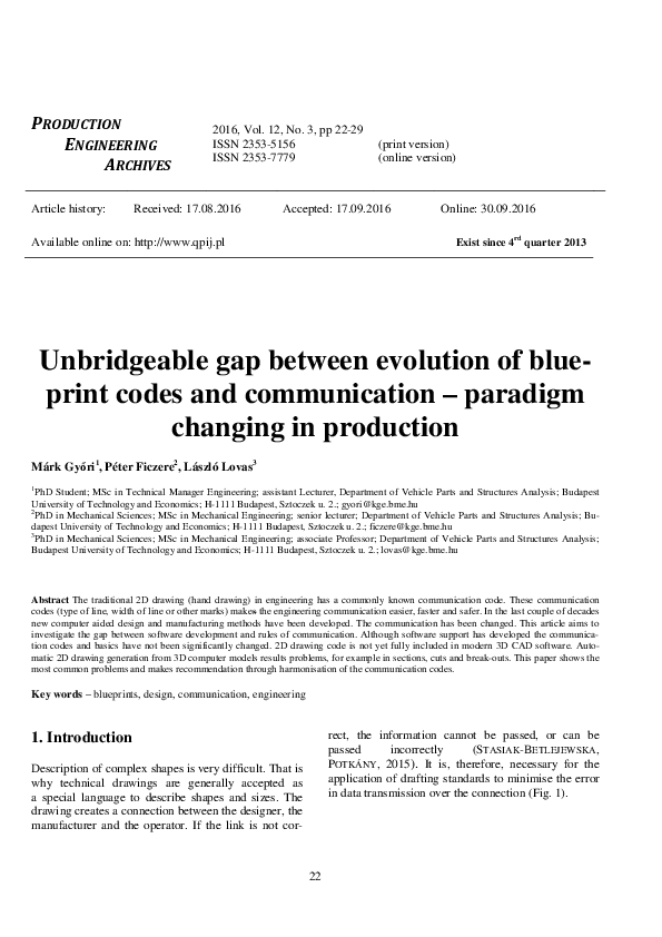 (PDF) Unbridgeable gap between evolution of blueprint codes and ...
