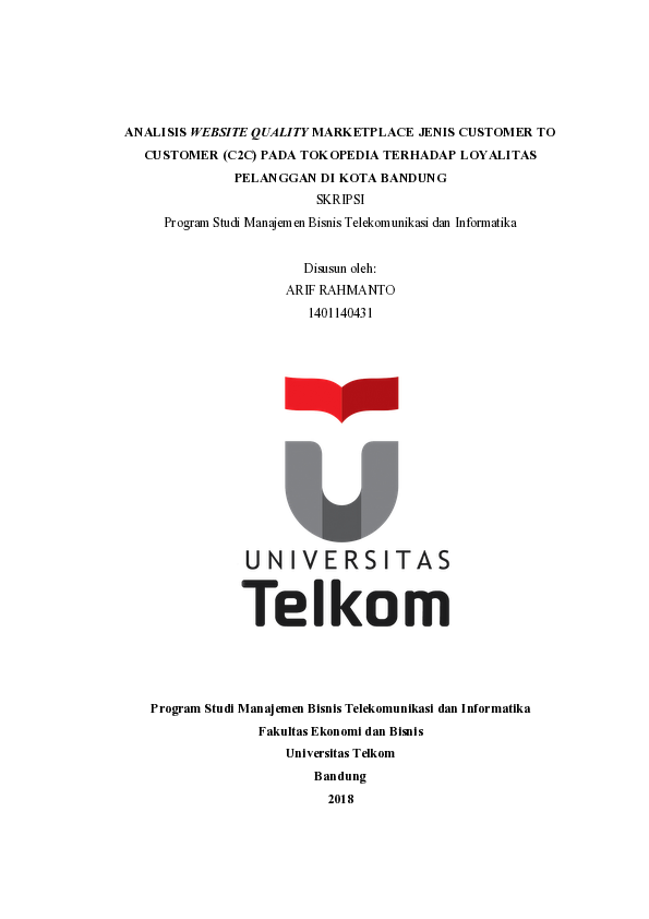 (PDF) Analisis Website Quality Marketplace Jenis Customer to Customer ...
