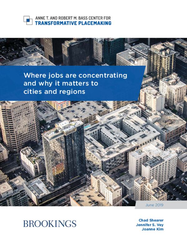 (PDF) Where jobs are concentrating and why it matters to cities and ...