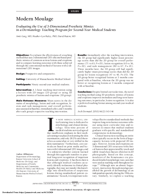 (PDF) Modern Moulage