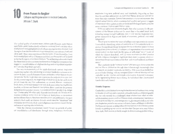 (PDF) From Funan to Angkor: Collapse and regeneration in ancient Cambodia