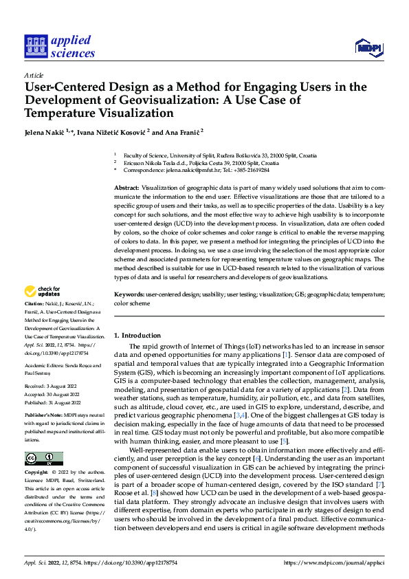 (PDF) User-Centered Design as a Method for Engaging Users in the ...