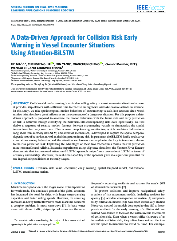 (PDF) A Data-Driven Approach for Collision Risk Early Warning in Vessel Encounter Situations ...