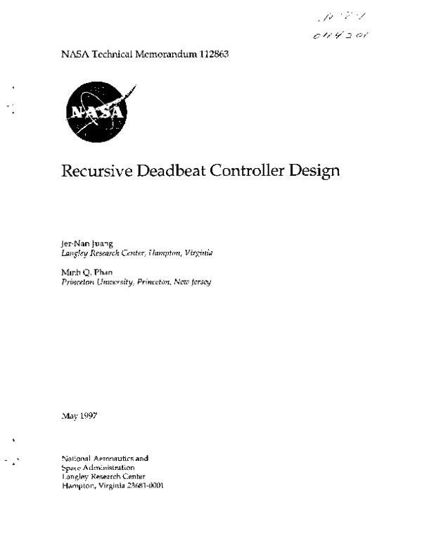(PDF) Recursive deadbeat controller design | Minh Phan - Academia.edu
