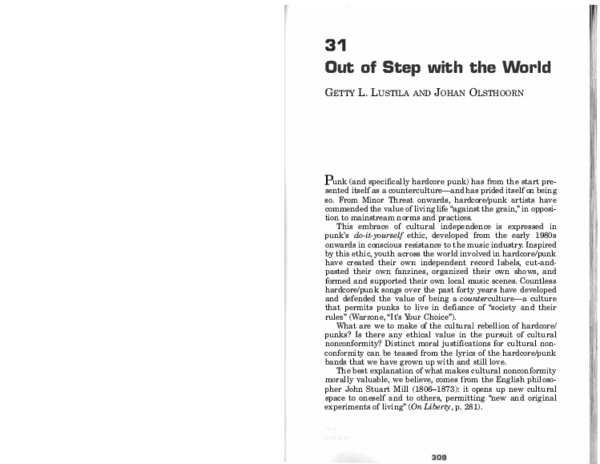 (PDF) Out of Step With the World